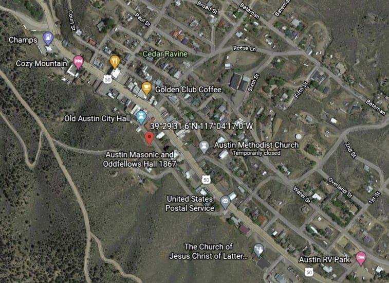 .09 Acres ~ Two Lots in the Old West Town of Austin, Nevada ~ Power ...